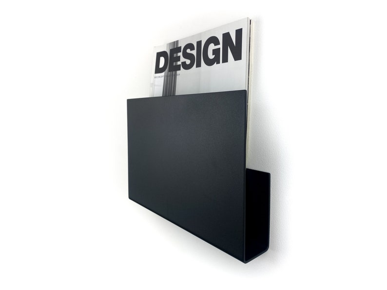 Magazine Wall Rack, Wall Mount Magazine Holder, Modern Shelf for ...