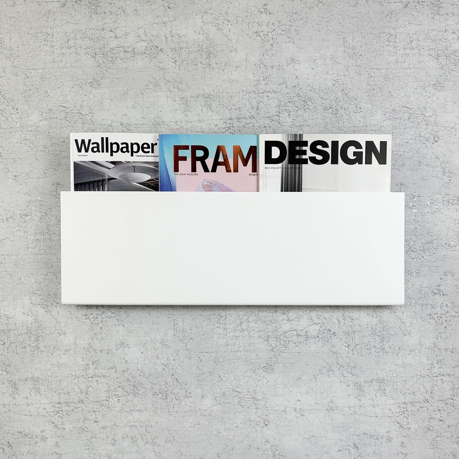 Magazine Wall Rack, Wall Mount Magazine Holder, Modern Shelf for ...