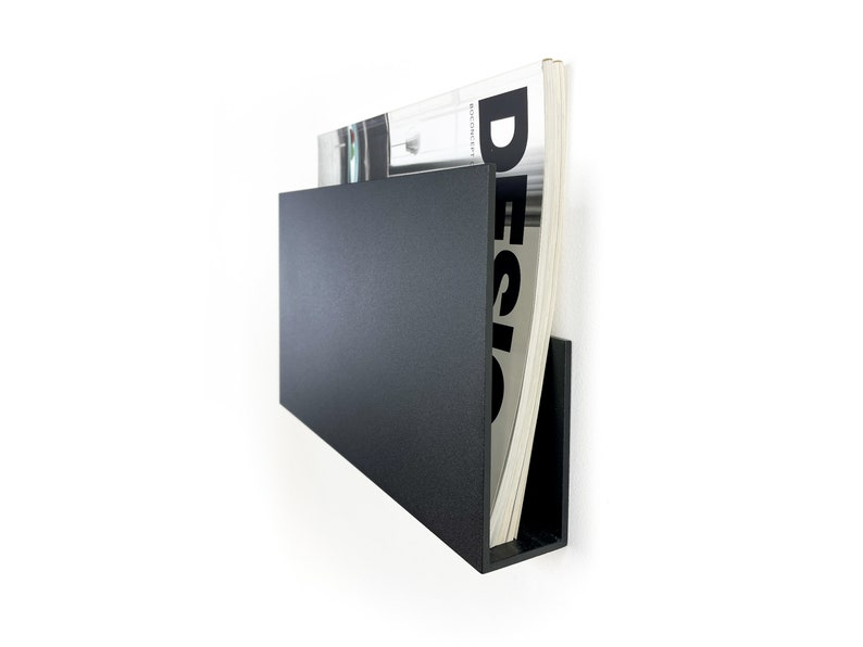 Magazine Wall Rack Wall Mount Magazine Holder Modern Shelf - Etsy