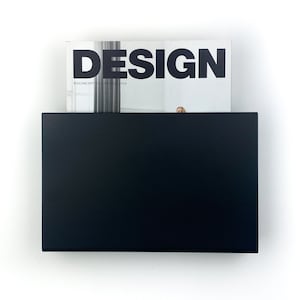 Magazine Wall Rack, Wall Mount Magazine Holder, Modern Shelf for ...