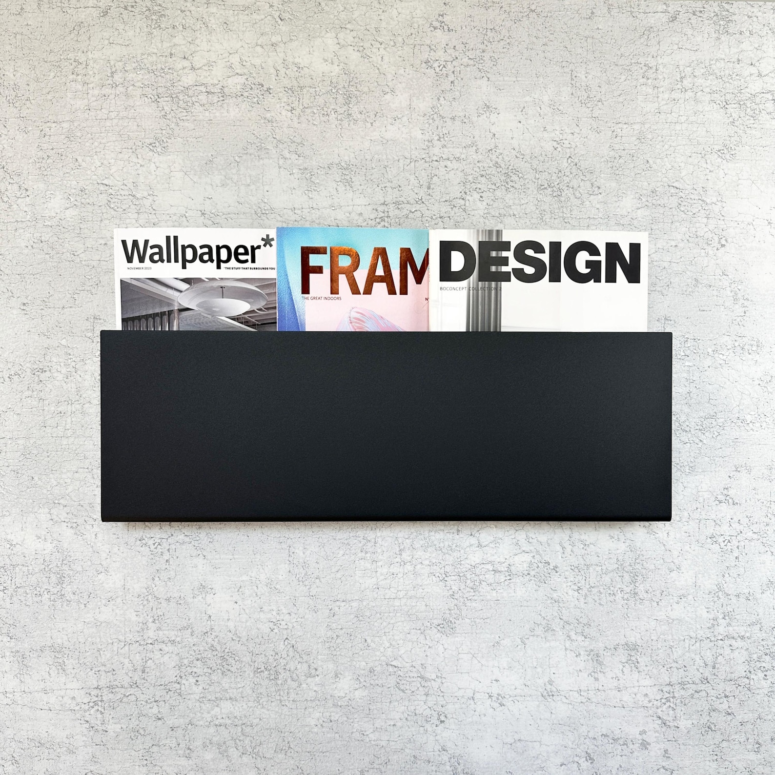 Magazine Wall Rack, Wall Mount Magazine Holder, Modern Shelf for ...