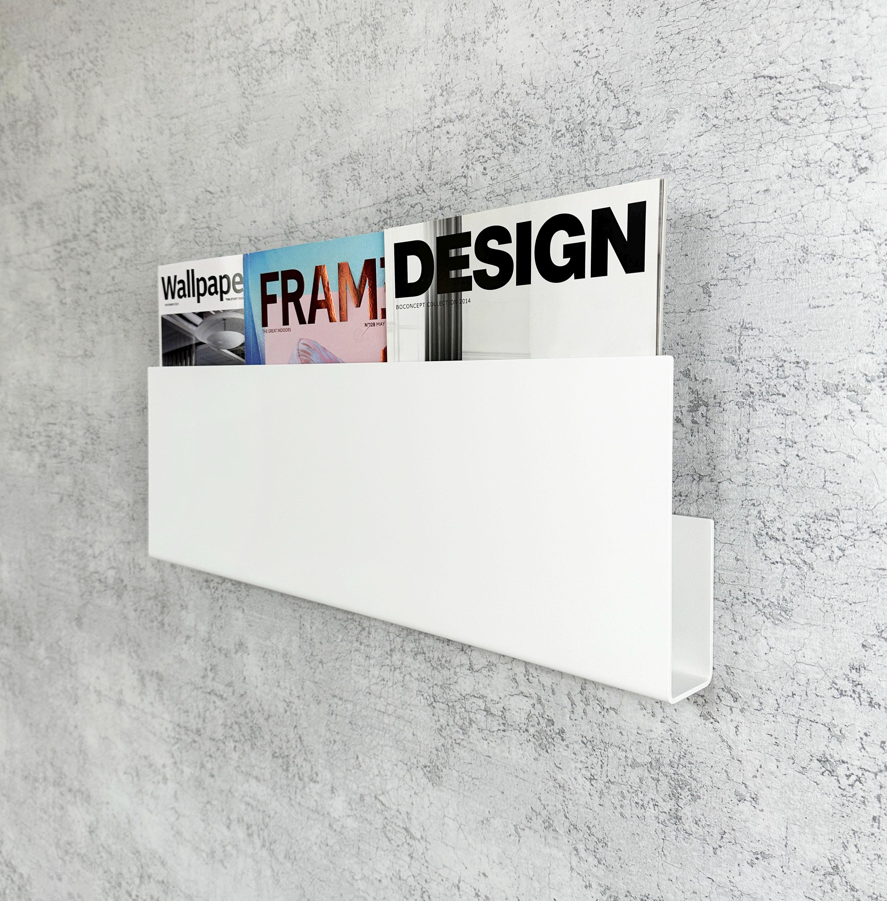 Magazine Wall Rack, Wall Mount Magazine Holder, Modern Shelf for ...