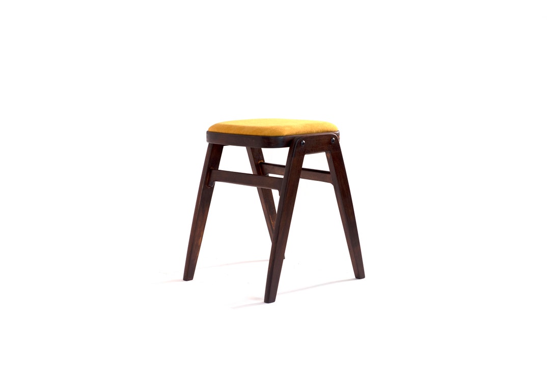 1 of 3 Restored Benchairs Stool: 1960s Yellow Stol Kamnik Design - Etsy
