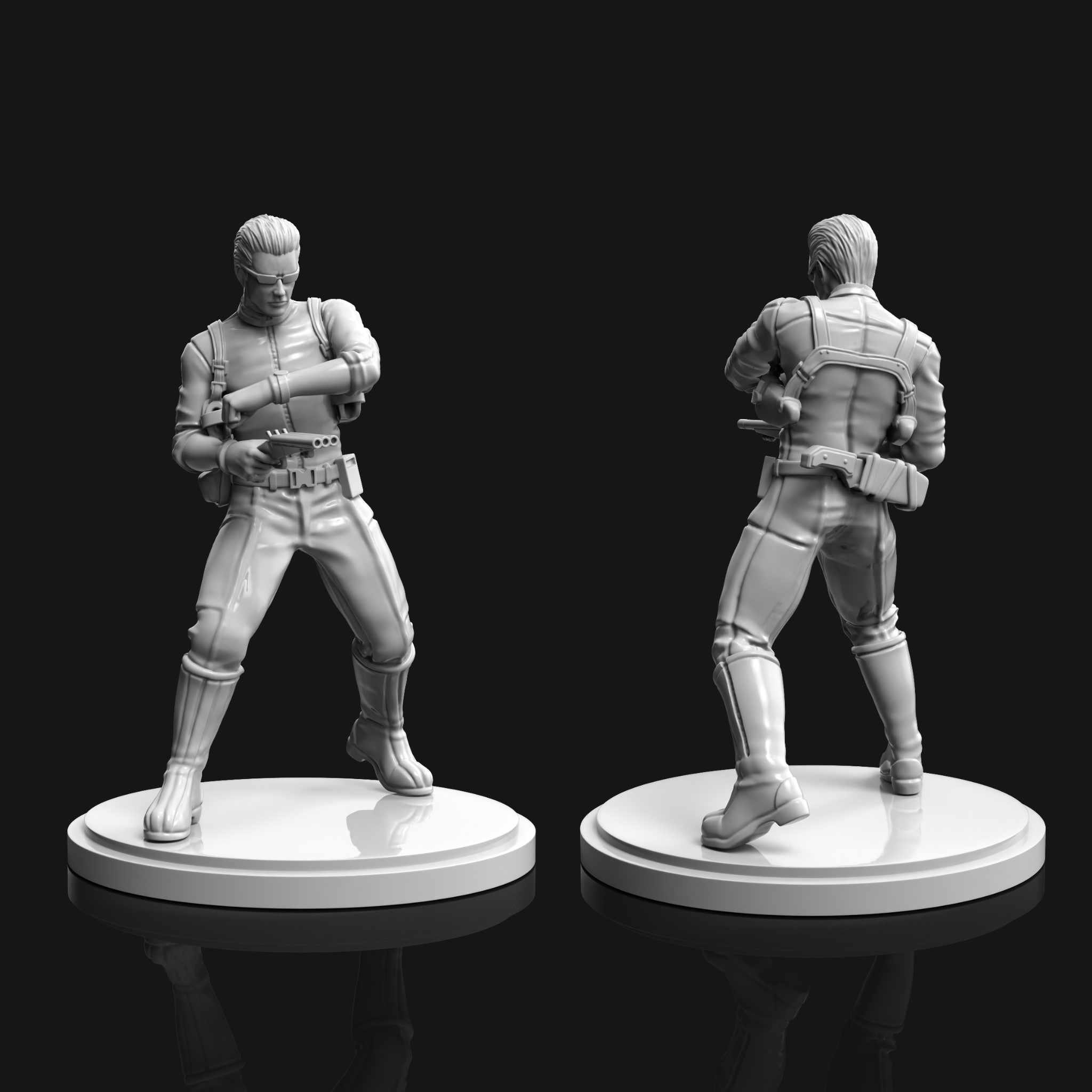 Albert Wesker 3d Model Unassembled Kit - Etsy