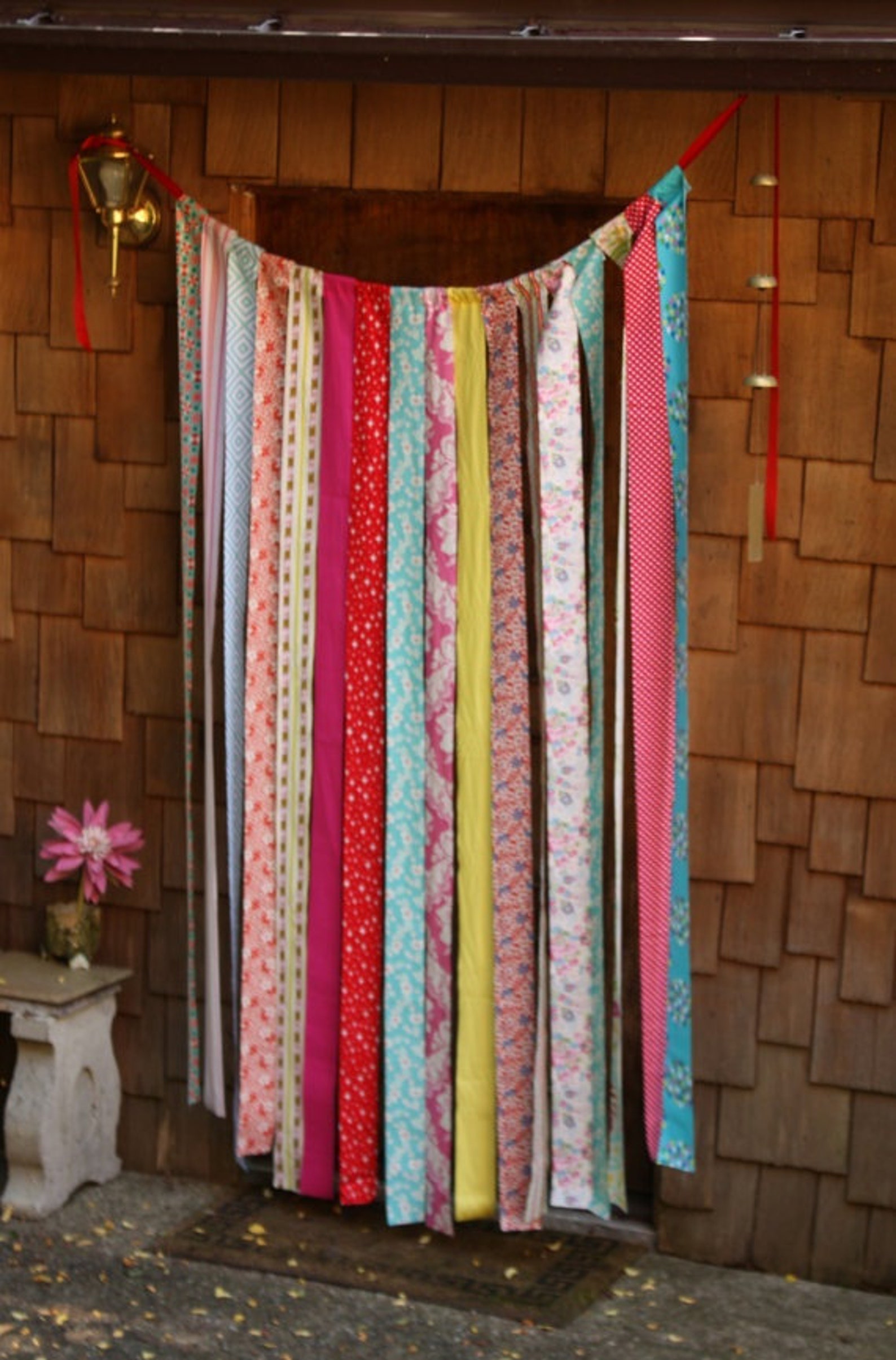 Ribbon Curtain/ Fly Curtain - Spring Colours, Made to Measure ...