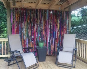 Ribbon Curtain/ Fly Curtain Spring Colours, Made to Measure: Decorative ...