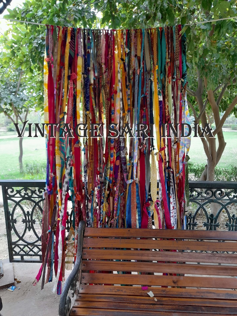 Ribbon Curtain/ Fly Curtain - Spring Colours, Made to Measure ...