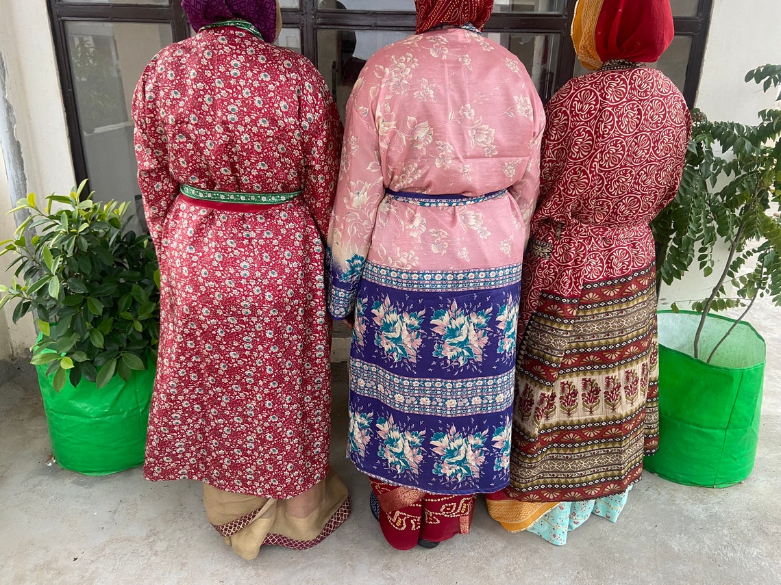 Set of 4 Kimono Multi Color Kimono Bathrobe Beach Wear Bikini - Etsy