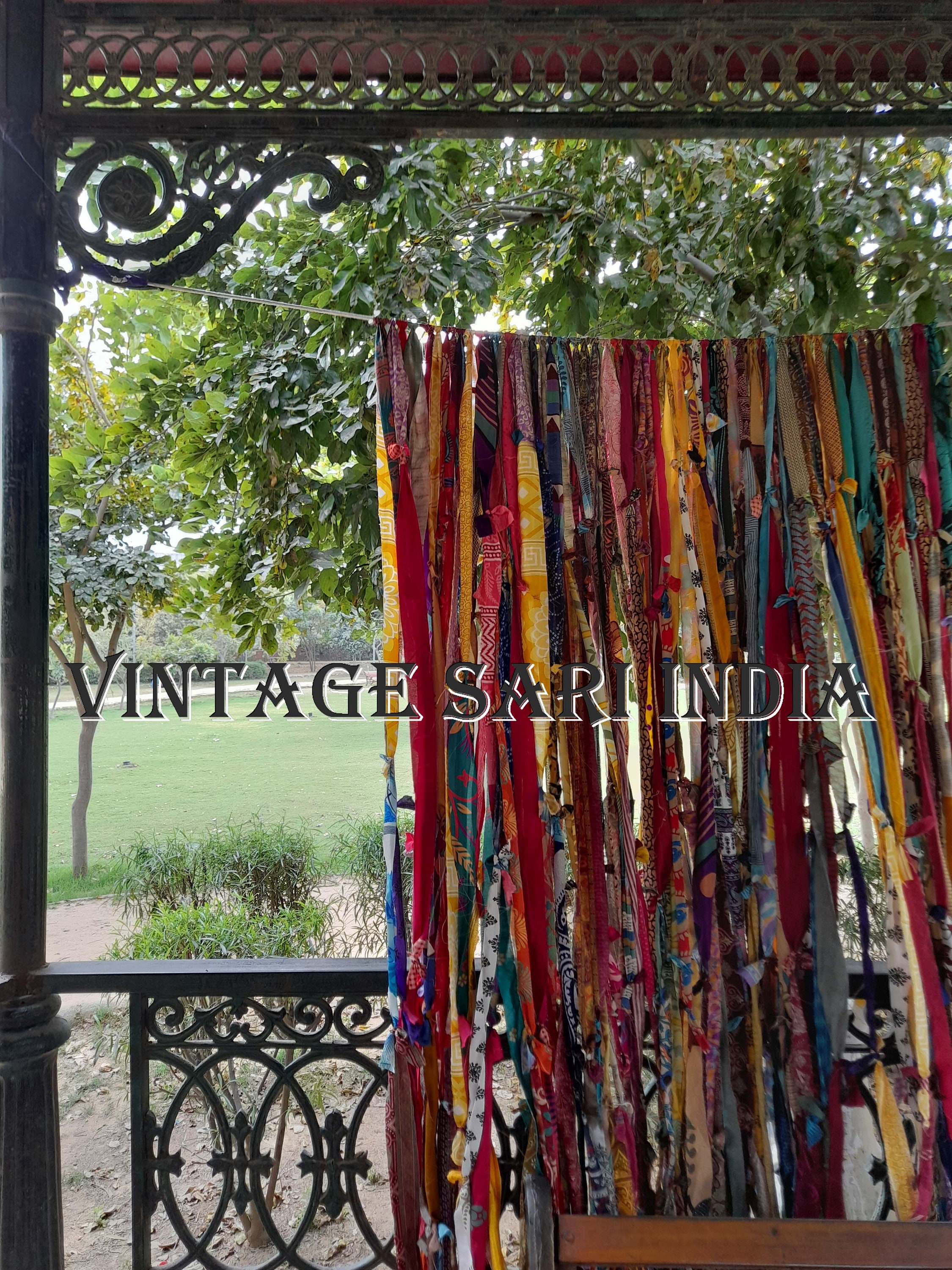 Ribbon Curtain/ Fly Curtain - Spring Colours, Made to Measure ...