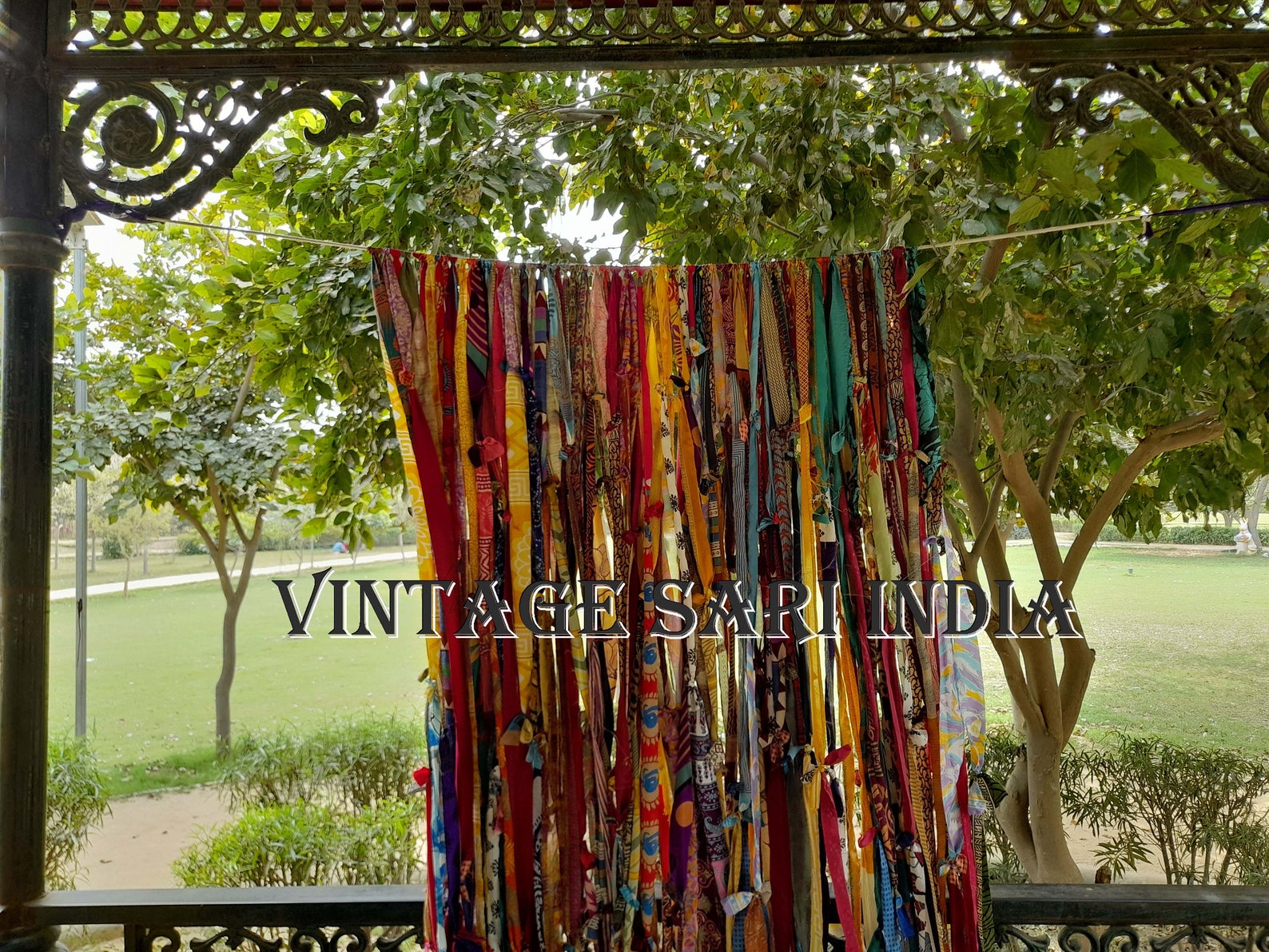 Ribbon Curtain/ Fly Curtain - Spring Colours, Made to Measure ...