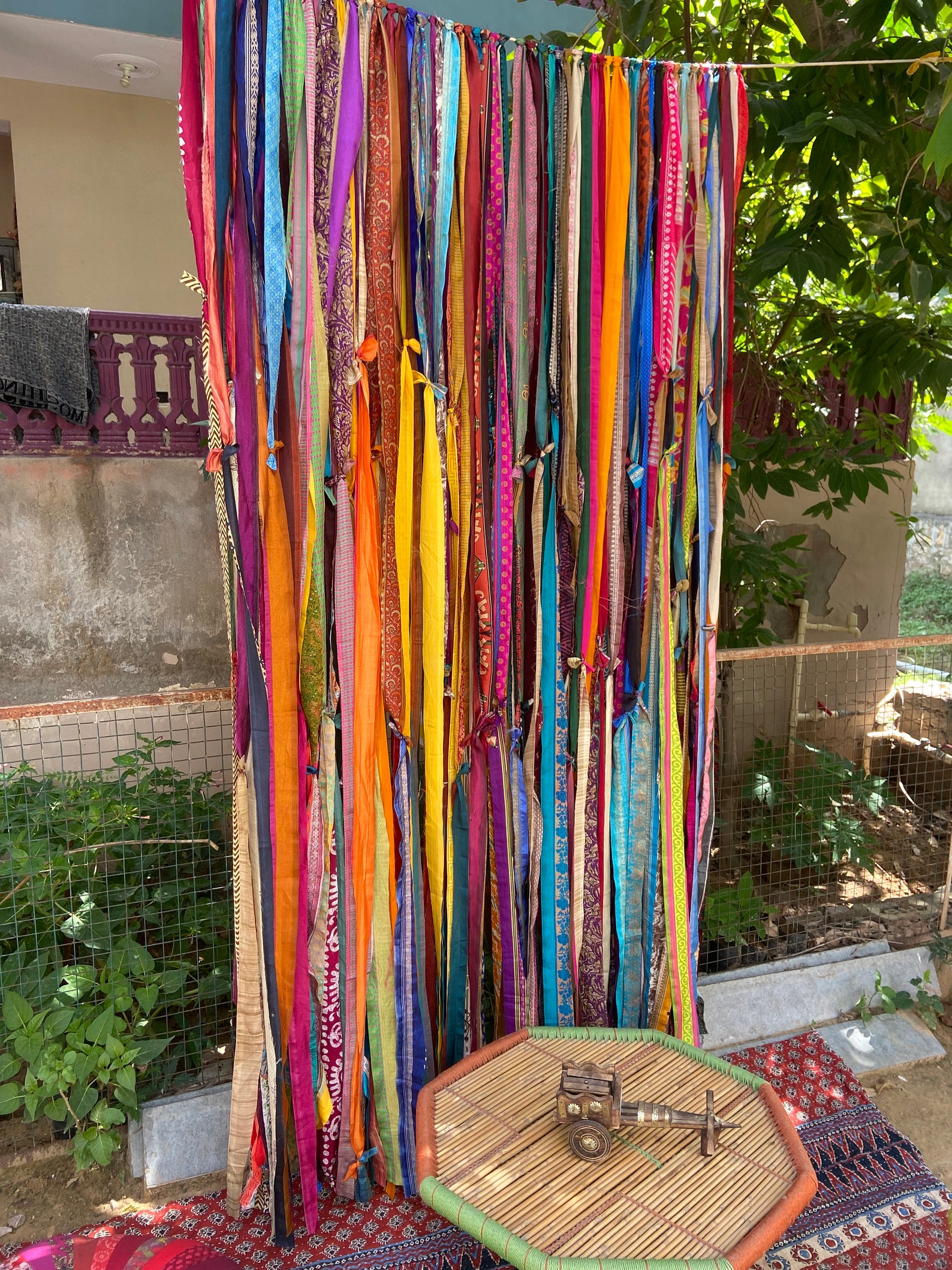 Ribbon Curtain/ Fly Curtain - Spring Colours, Made to Measure ...