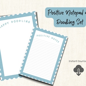 Printable Positive Notepad, Printable Positivity Notebook, Printable ...