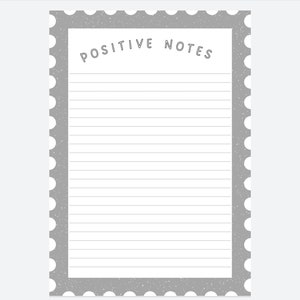 Printable Positive Notepad, Printable Positivity Notebook, Printable ...