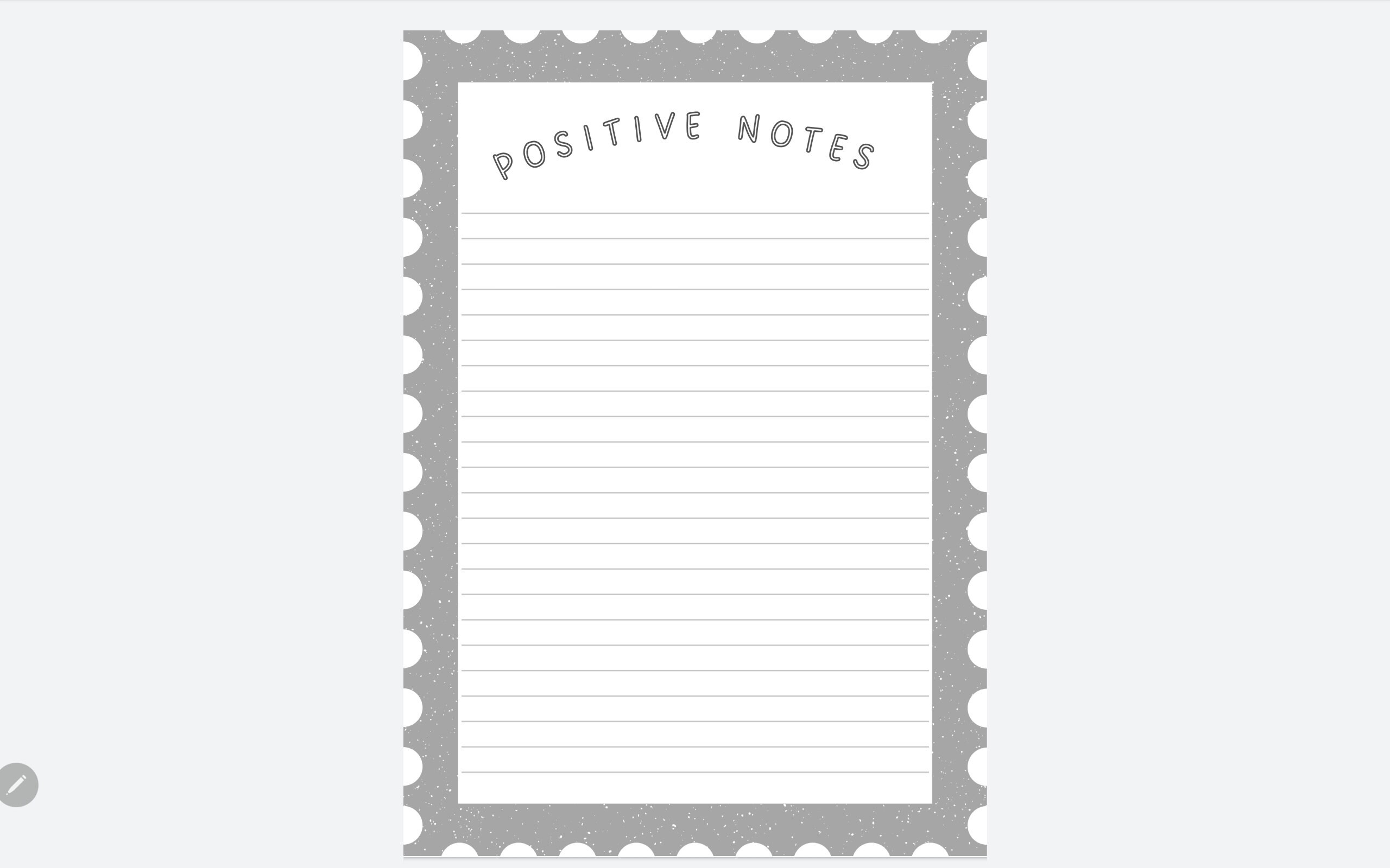 Printable Positive Notepad Printable Positivity Notebook - Etsy