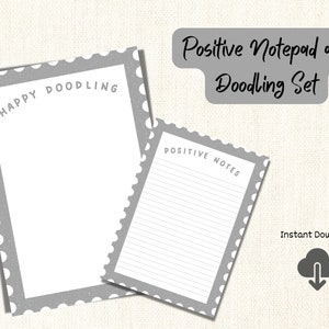 Printable Positive Notepad, Printable Positivity Notebook, Printable ...