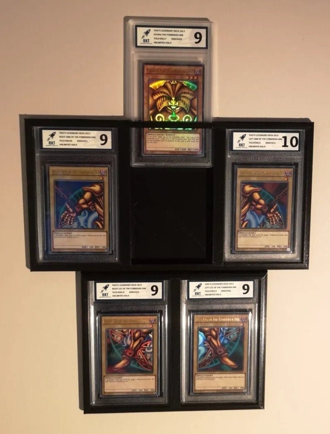 Yu Gi Oh Exodia the Forbidden One, Wall Mountable Display Frame Set Kit ...