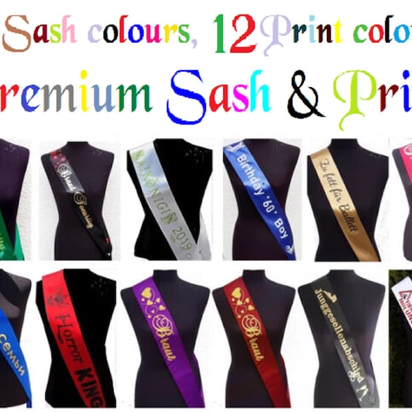 Navy Blue Sash - Etsy UK