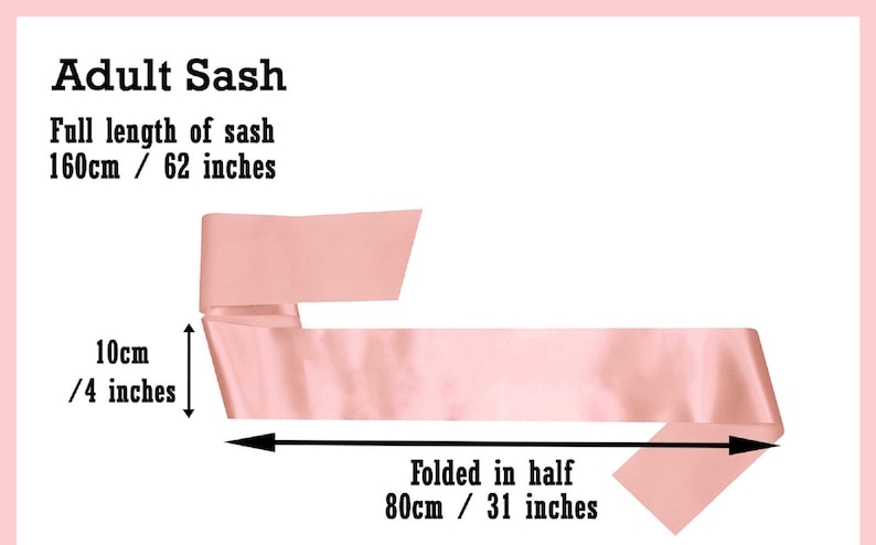 Birthday Celebration Sash, Custom Text & Age, Personalised Sash - Etsy