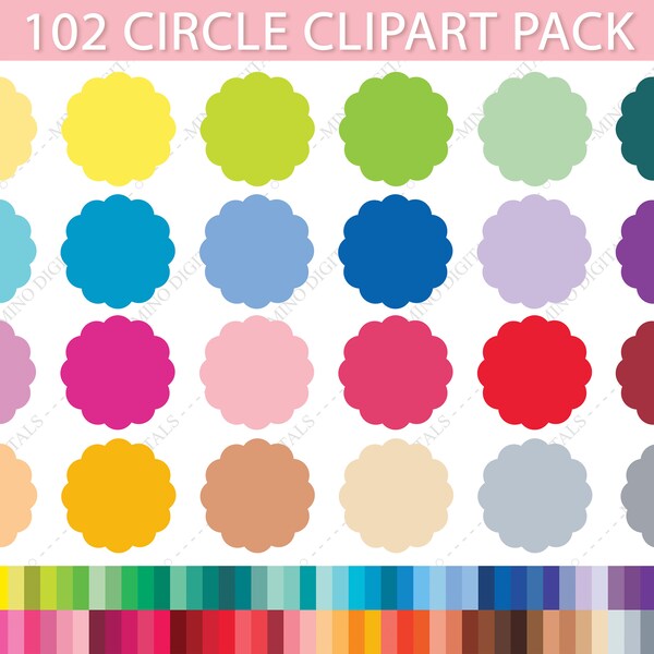 Scalloped Edge Clip Art - Etsy