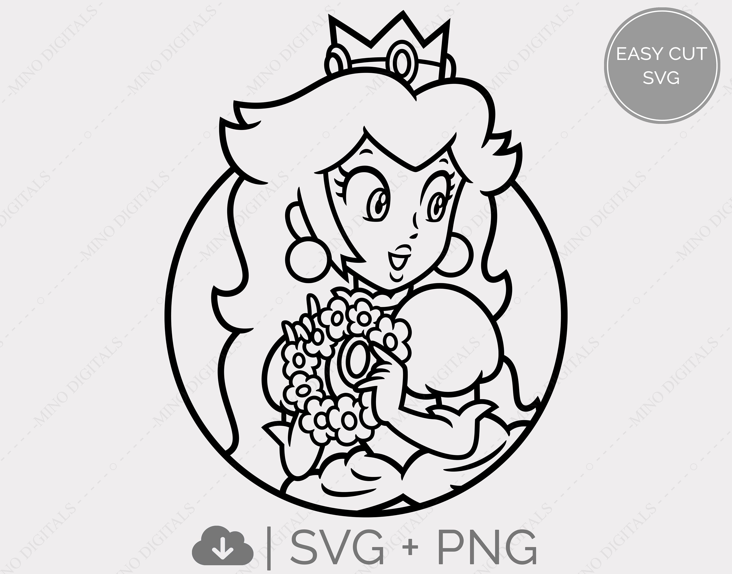Princess Peach Silhouette
