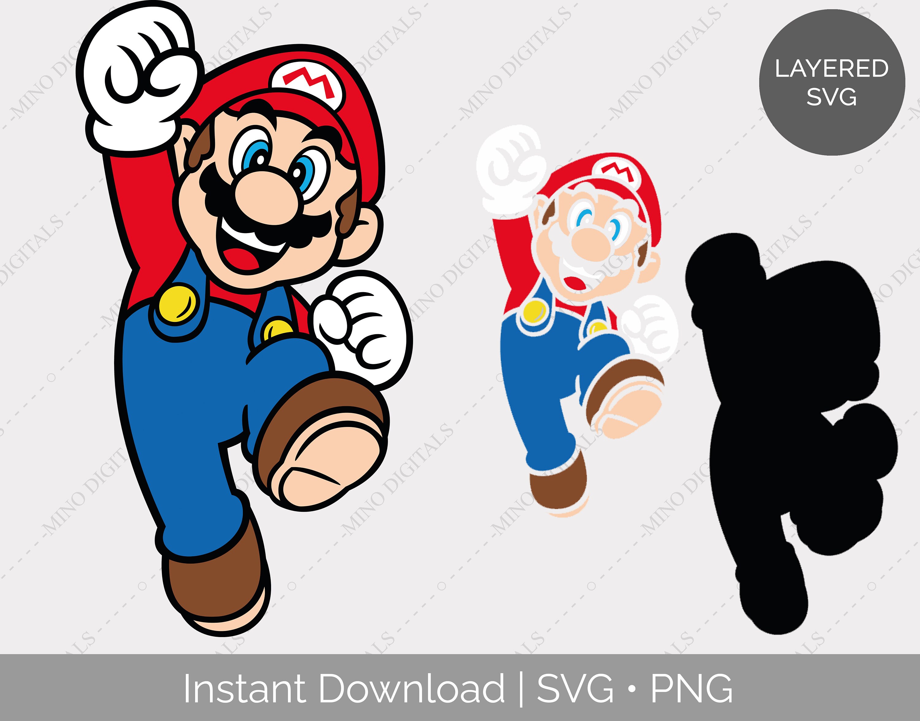 Mario Jumping Laser and Cutter Vector Files Easy to Use - Etsy