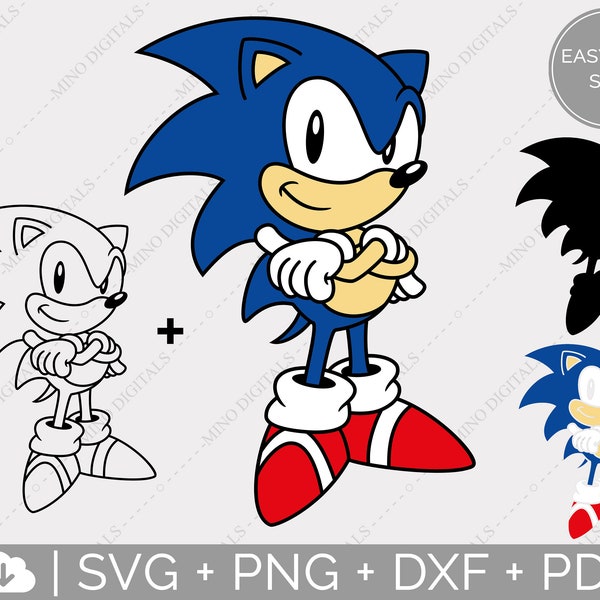 Sonic Game Svg - Etsy
