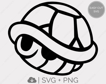 Koopa Shell Mario SVG for Craft Machines Cricut Cameo - Etsy Canada