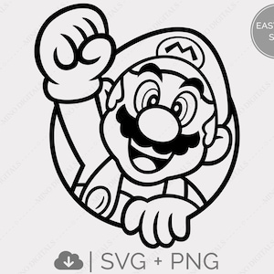 Mario SVG PNG Vector Descargar archivos / Mario Game / - Etsy México