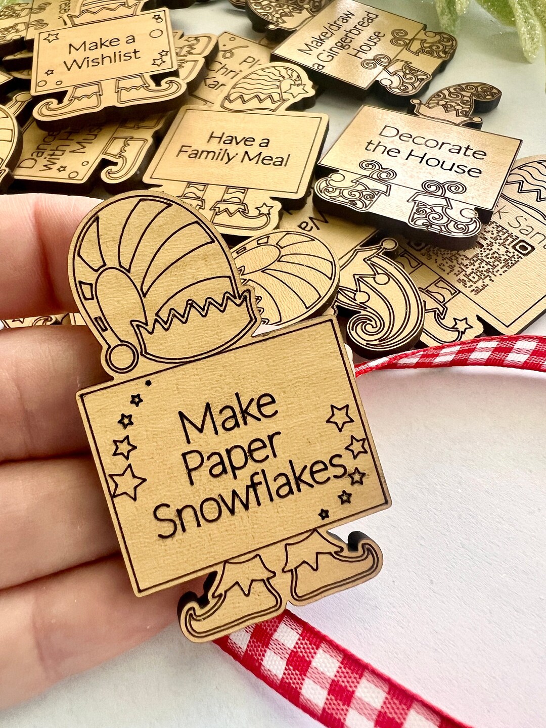 Christmas Tokens | Advent Activity Tokens | Elf Activities - Etsy