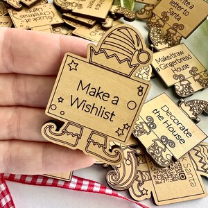 Christmas Tokens | Advent Activity Tokens | Elf Activities - Etsy