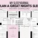 Ultimate Sleep Journal: Printable A4 Tracker| Printable Diary for ...