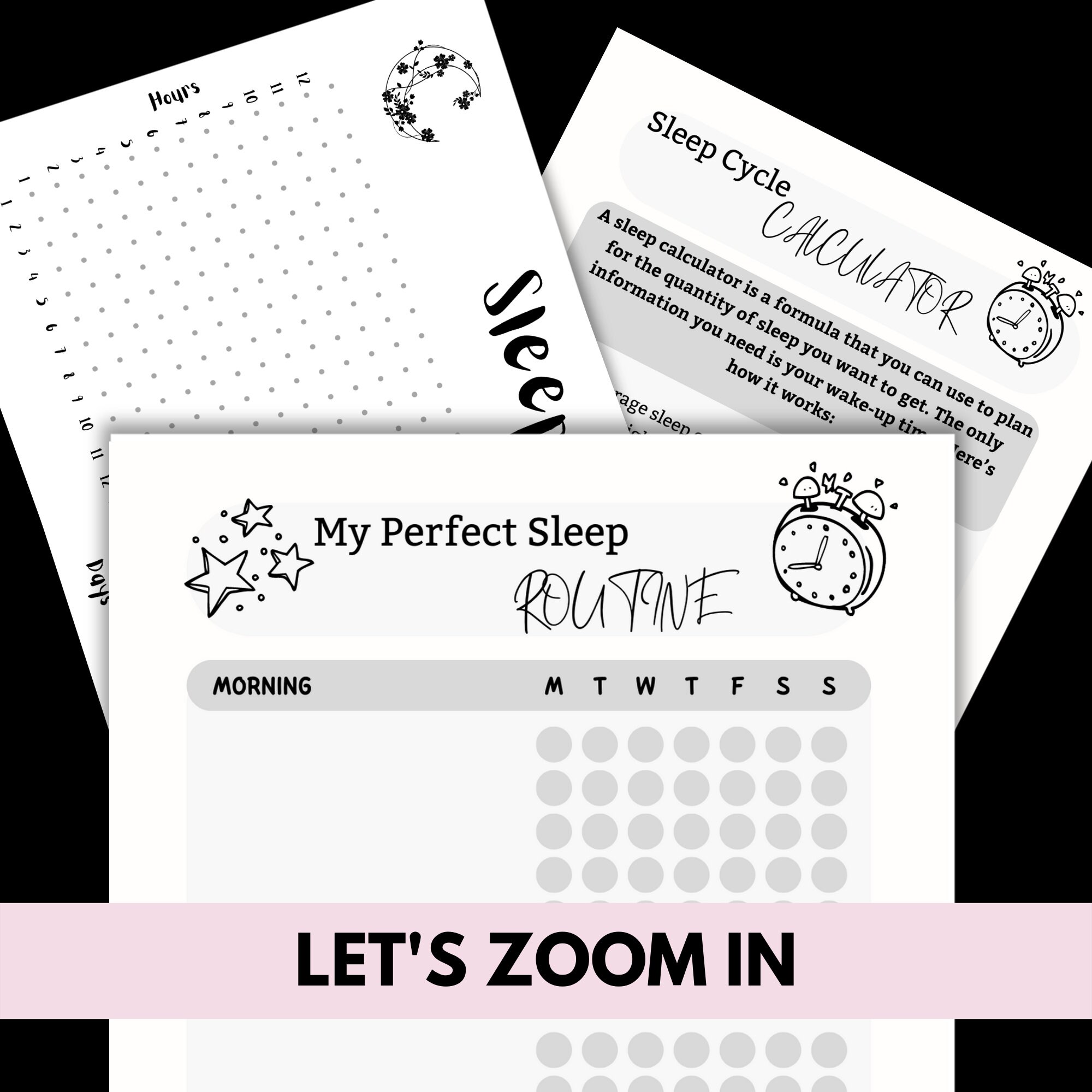 A4 Sleep Journal Sleep Tracker Printable Sleep Log Diary Sleep Diary ...