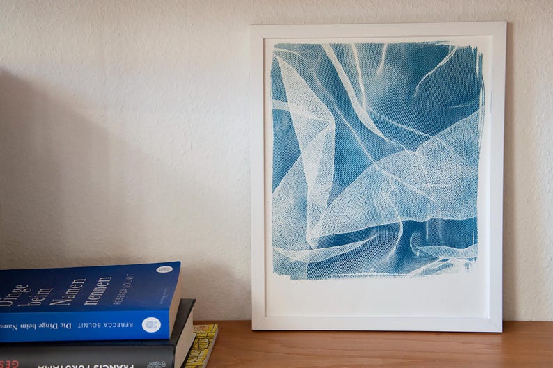 Cyanotype "material 3", Portrait Format, 24 X 30 Cm, Watercolor Paper ...
