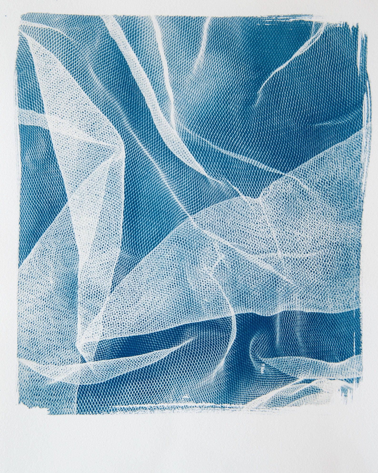 Cyanotype "material 3", Portrait Format, 24 X 30 Cm, Watercolor Paper ...