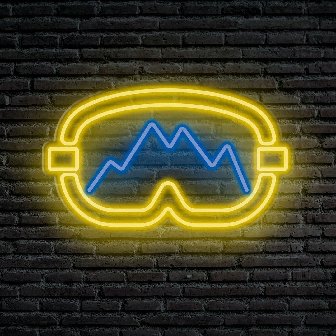 NEON LED Signs Wall Decoration Skiing 60x36 Plexiglass - Etsy