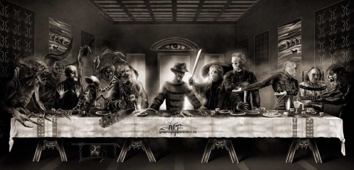 Last Supper Horror Poster Silk Fun Creative Custom Posters in All Sizes ...