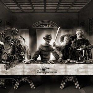 Last Supper Horror Poster Silk Fun Creative Custom Posters in All Sizes ...