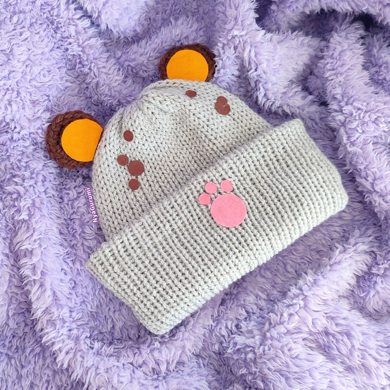 Kawaii Kuma Hat: Unique Anime-inspired Handmade Crochet Beanie With ...