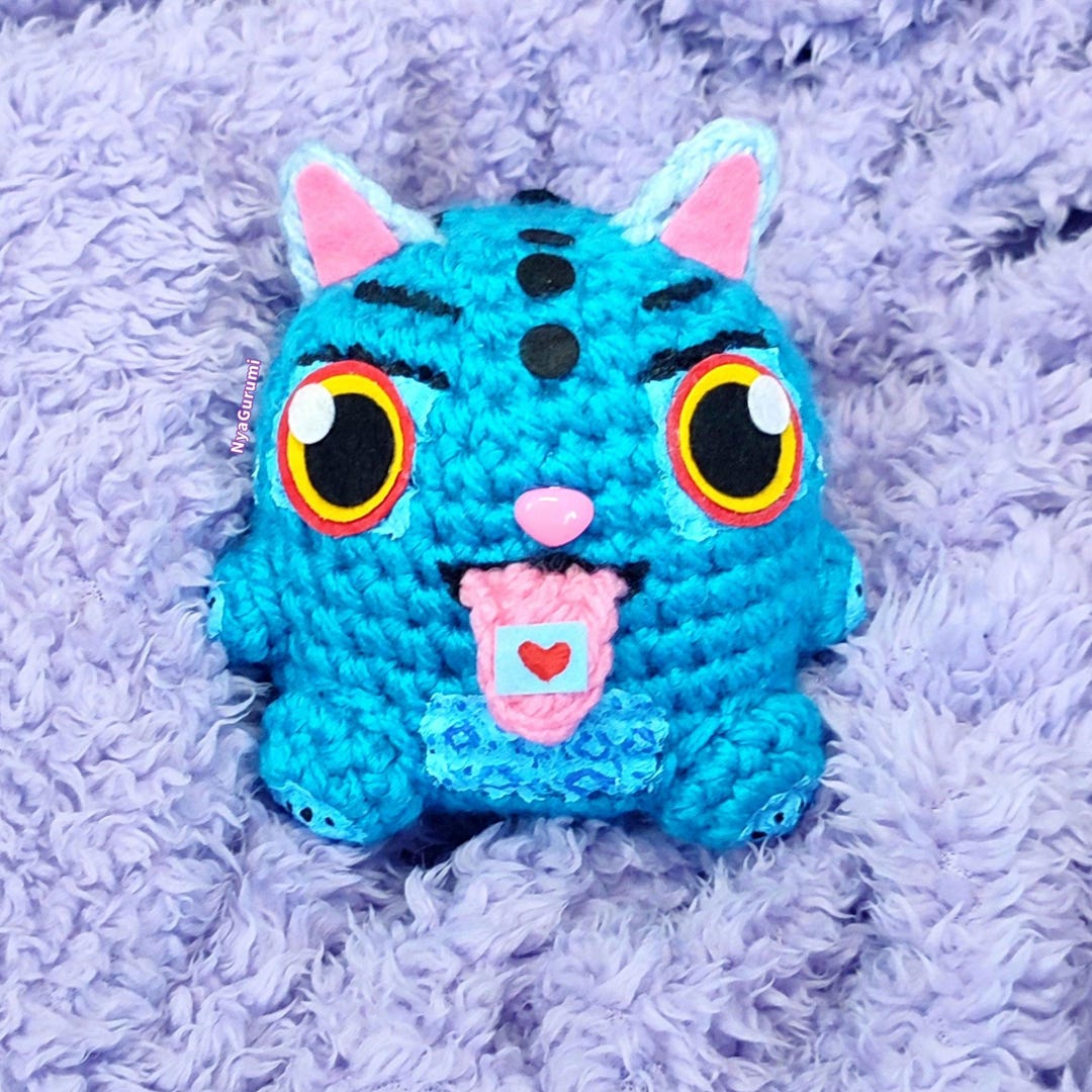Derpy Tiger Plush: K-pop Inspired Crochet Amigurumi - Etsy UK