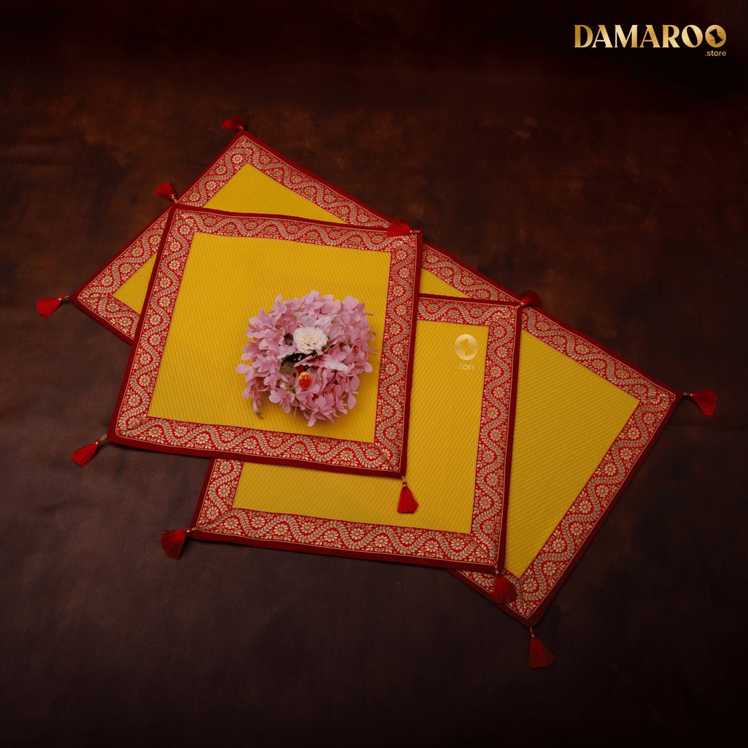 Pooja Aasan and Mat for Pooja, Sitting, Meditation, Prayer Mat, Chatai ...