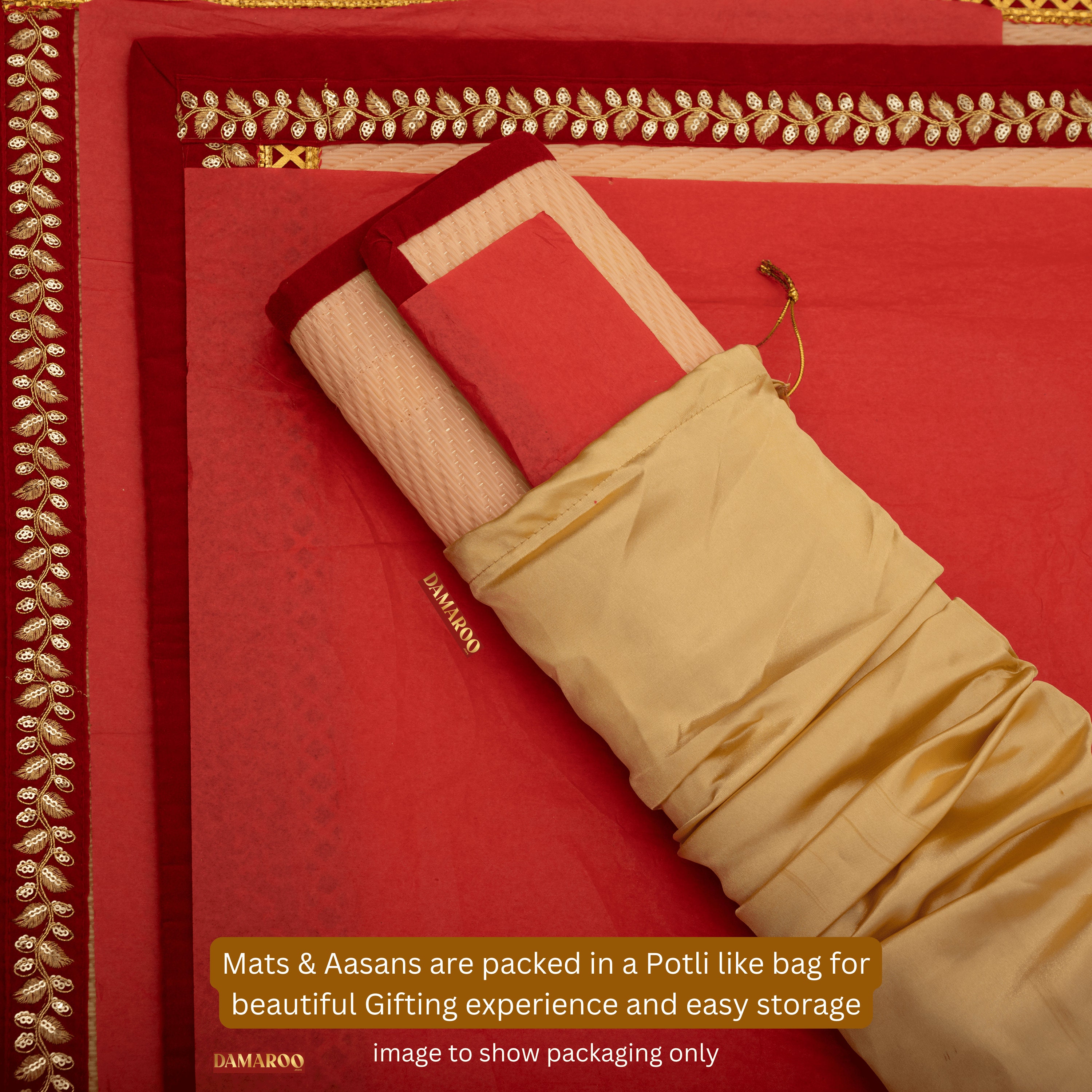 Elegant Pooja Mat / Runner for Pooja Room, Prayer Mat, Couple Mat ...