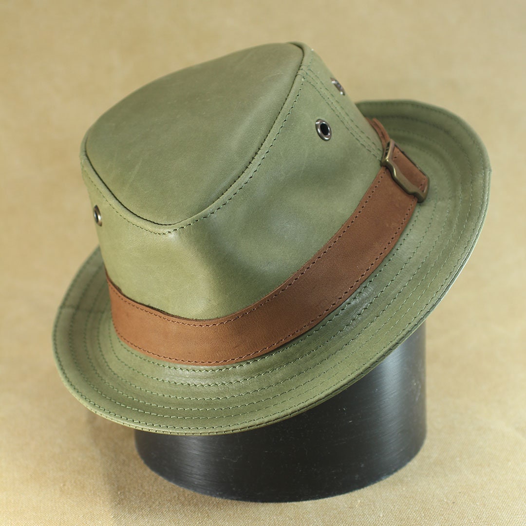 Leather Trilby Hat TRL-13 - Etsy