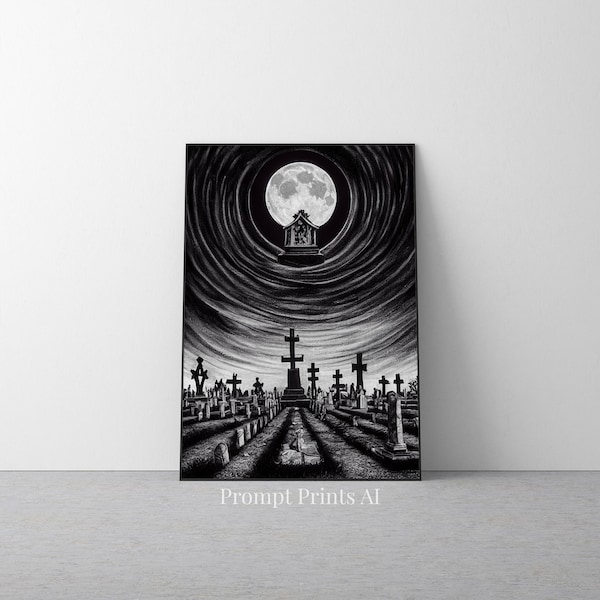 Cemetery Dark Art - Etsy