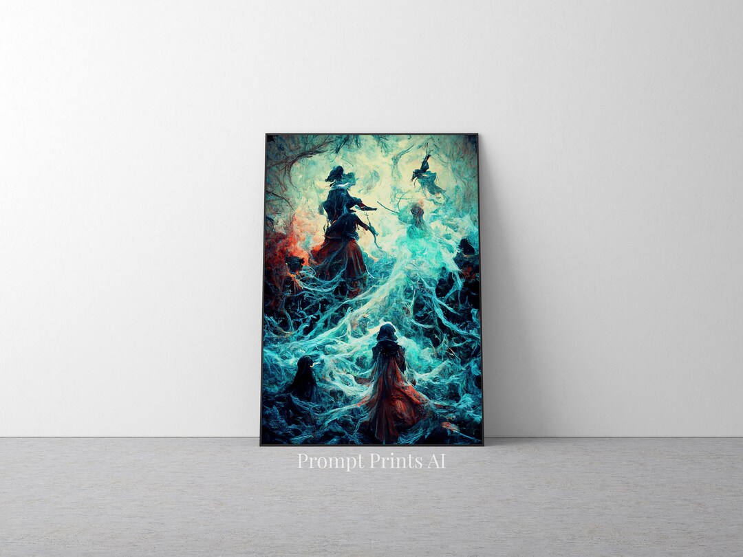 Waves in the Void | Surreal Fantasy Magical Art Print | DIY Home Decor ...