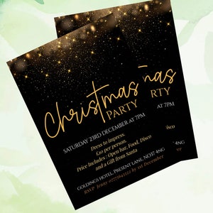 Editable Christmas Party Invitation Christmas Party - Etsy