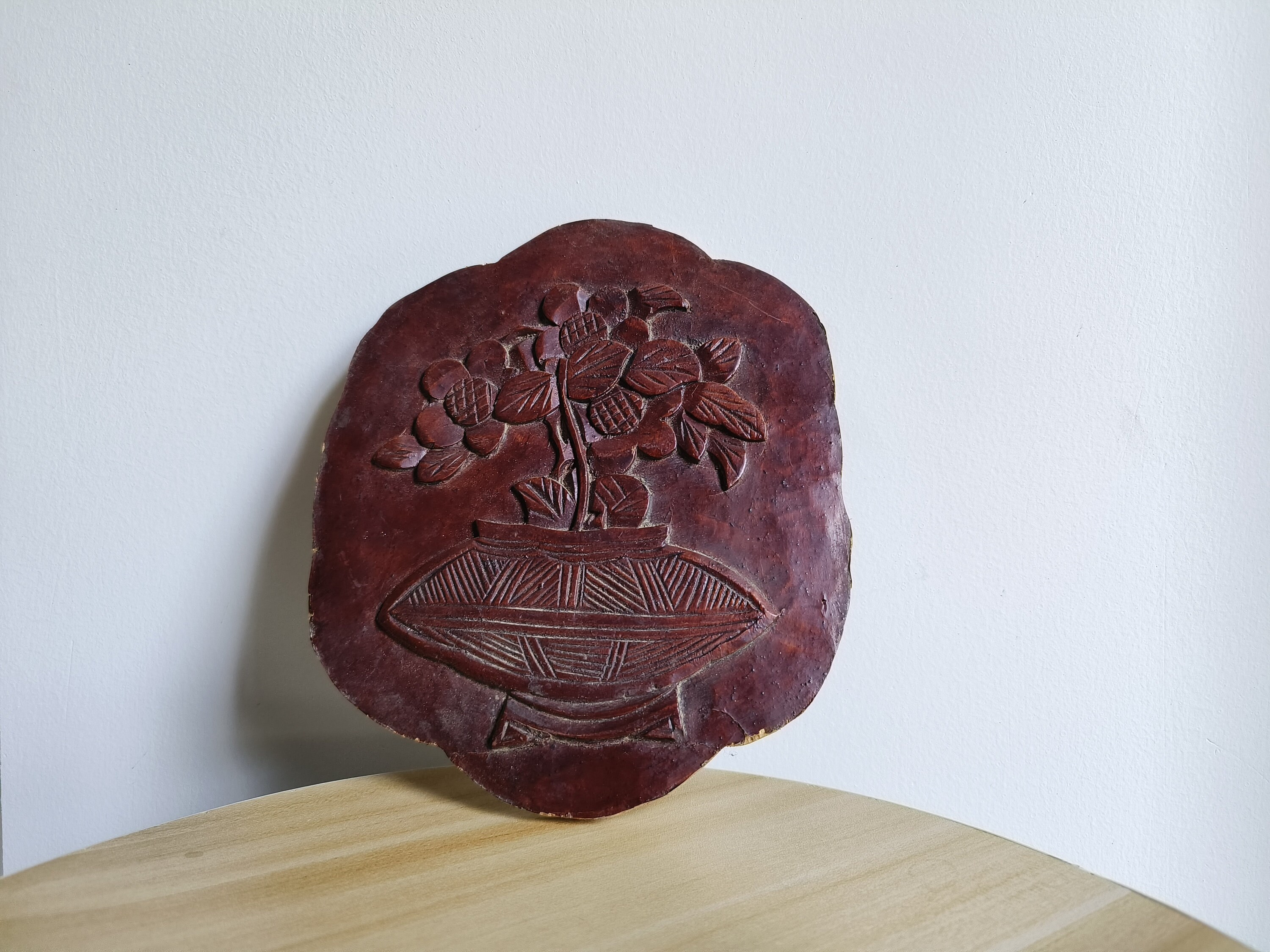 Vintage Wood Wall Art Wall Decor Bonsai Flower Folk Art Wood - Etsy
