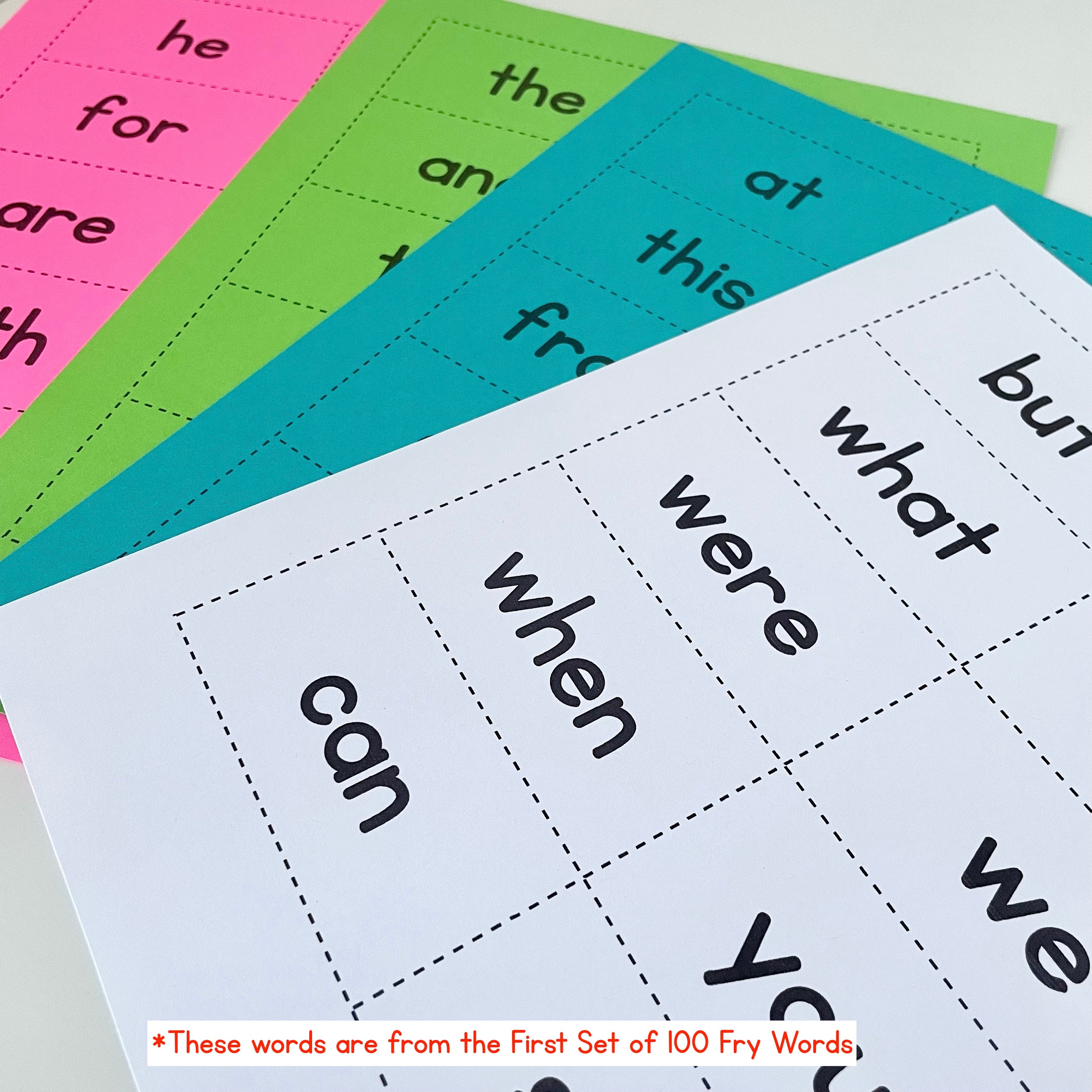 Fifth Set of 100 Fry Sight Words Downloadable | Sight Word Printable ...
