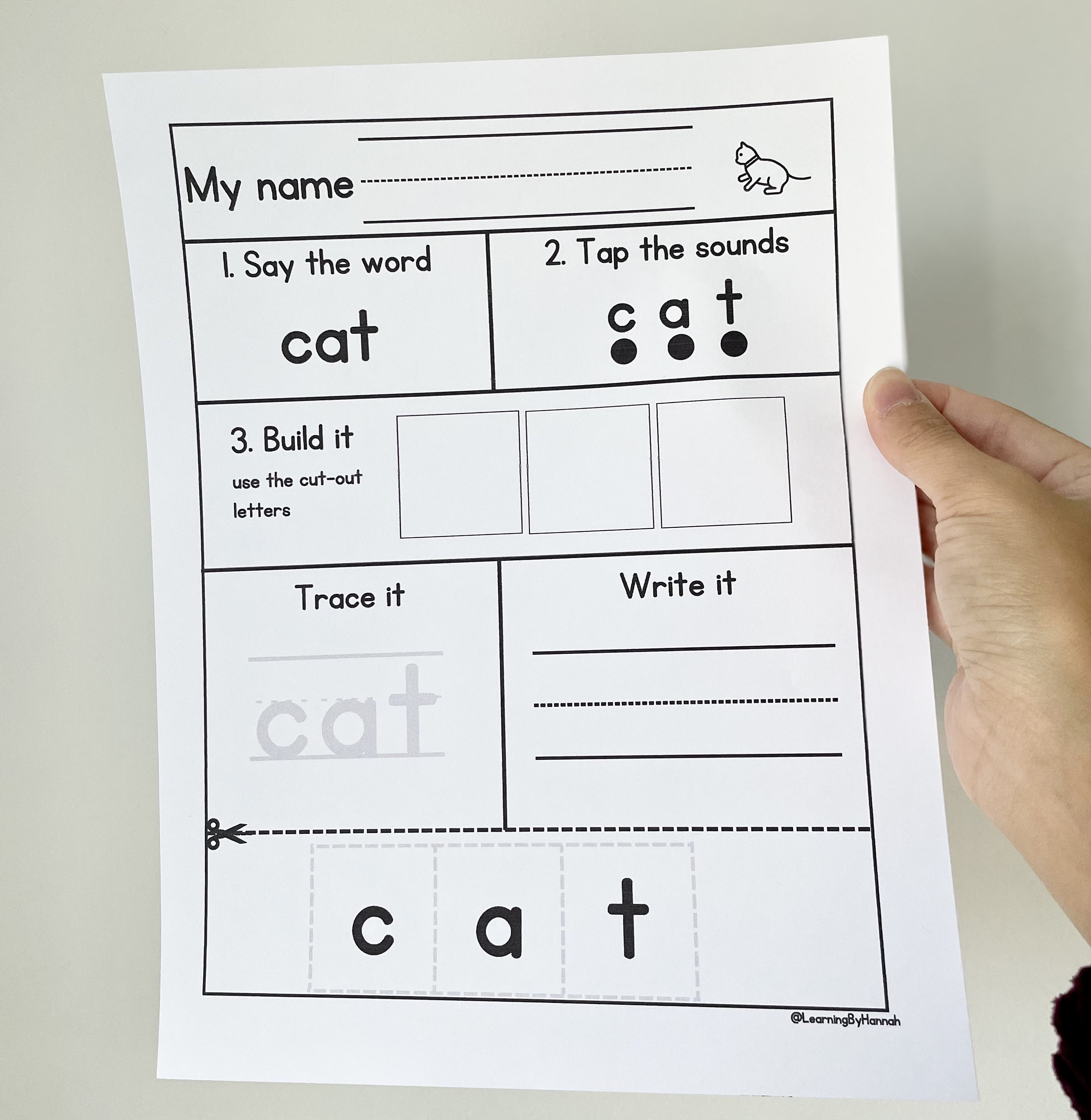 CVC -at Word Family Worksheets | CVC Words | Kindergarten Reading ...