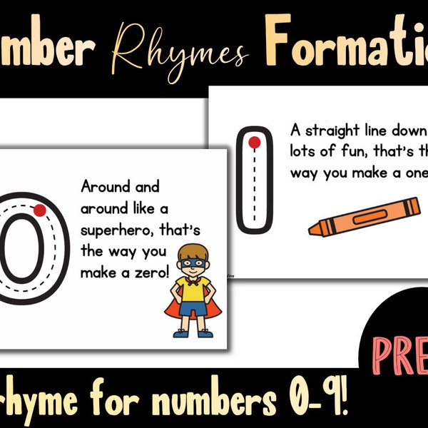 Number Flash Cards - Etsy