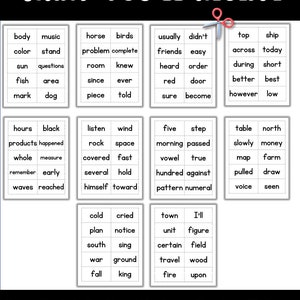 Fourth Set of 100 Fry Sight Words Downloadable | Sight Word Printable ...